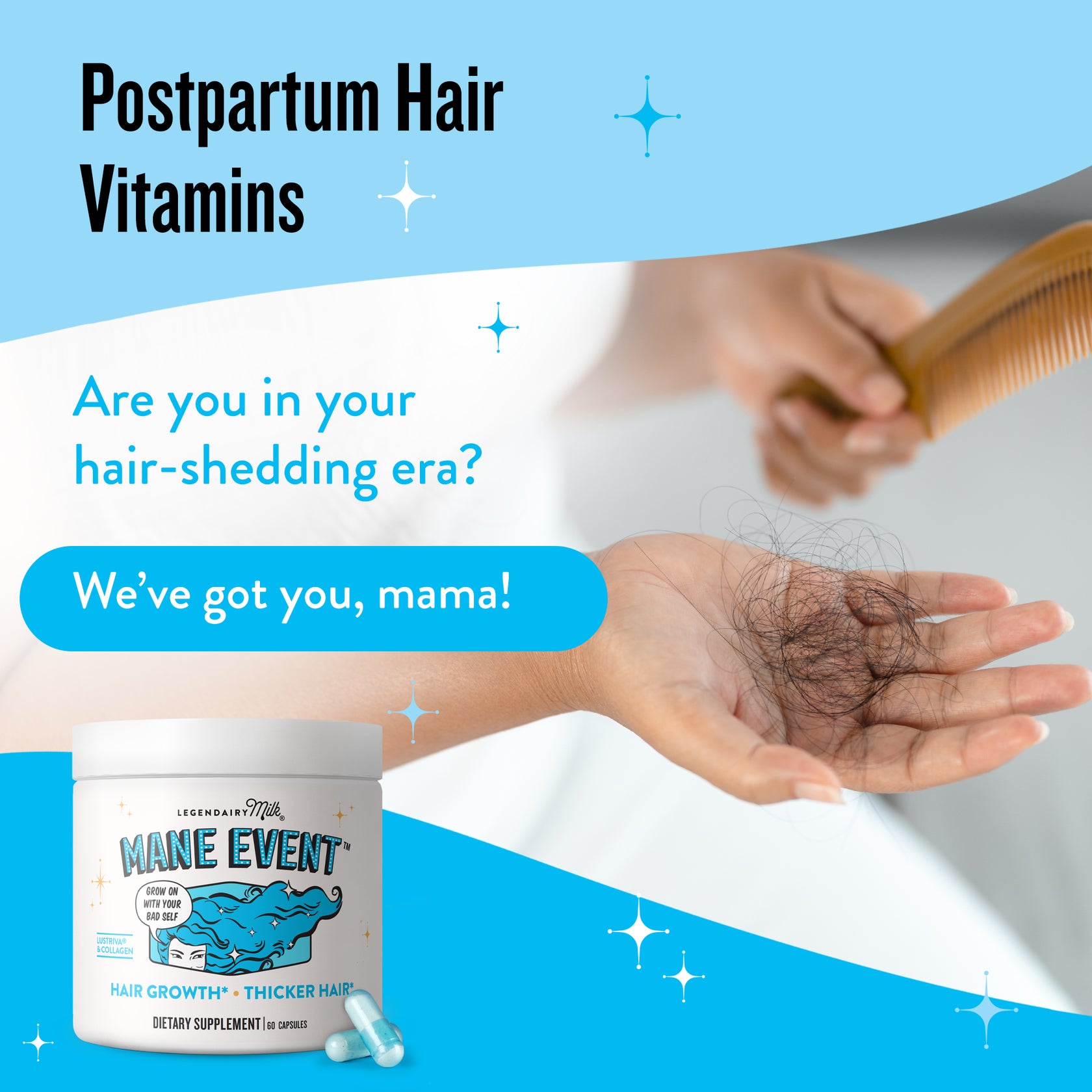 Mane Event™ Hair, Skin & Nails Vitamins for Hair Growth – Legendairy Milk
