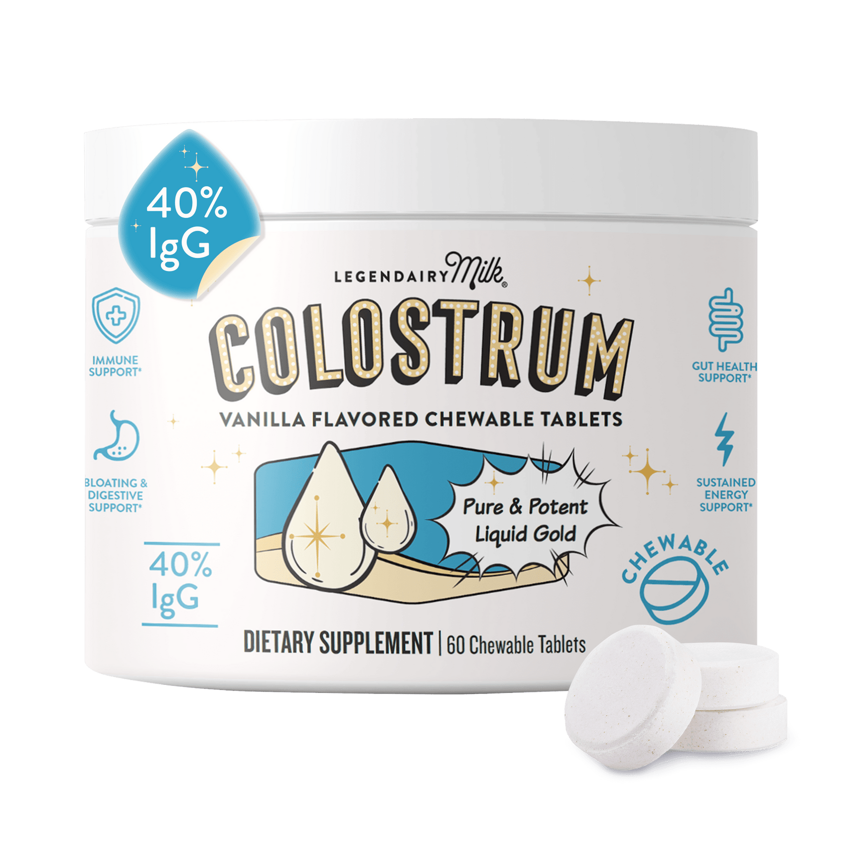 Colostrum Chewable Tablets – Legendairy Milk