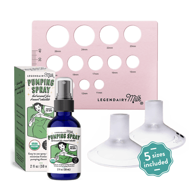 Flange Sizing Kit | Silicone Inserts | Nipple Ruler | Pumping Spray ...