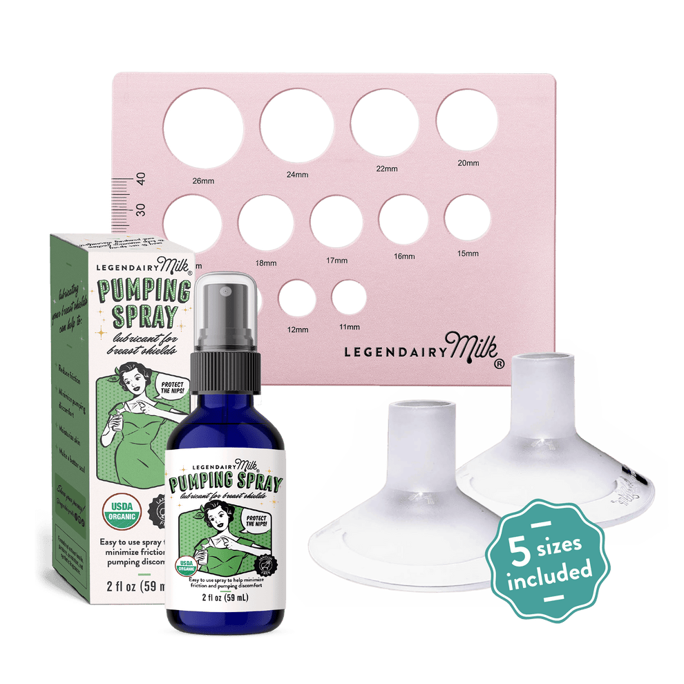 Flange Sizing Kit | Silicone Inserts | Nipple Ruler | Pumping Spray ...