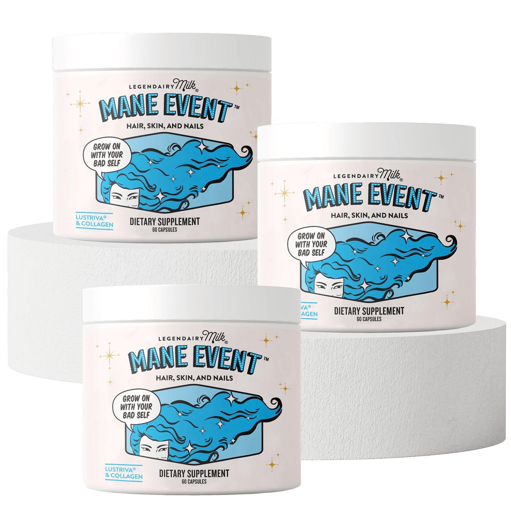 Mane Event™ Hair, Skin & Nails Vitamins for Hair Growth – Legendairy Milk