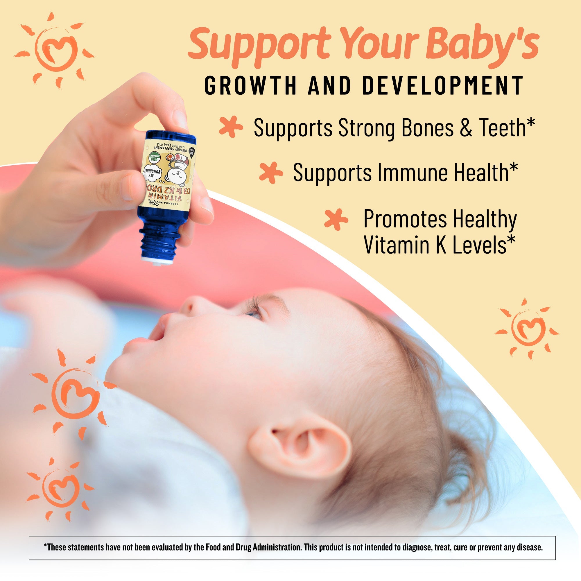 Organic Baby and Toddler D3&K2 Drops – Legendairy Milk